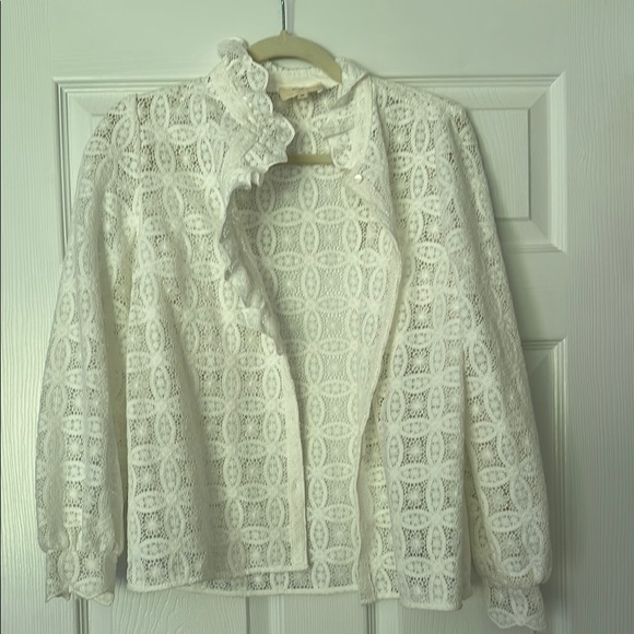 Sezane | Tops | Sezane Flo Blouse Ecru | Poshmark